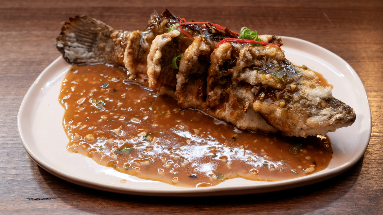 Sichuan Whole Fried Barramundi